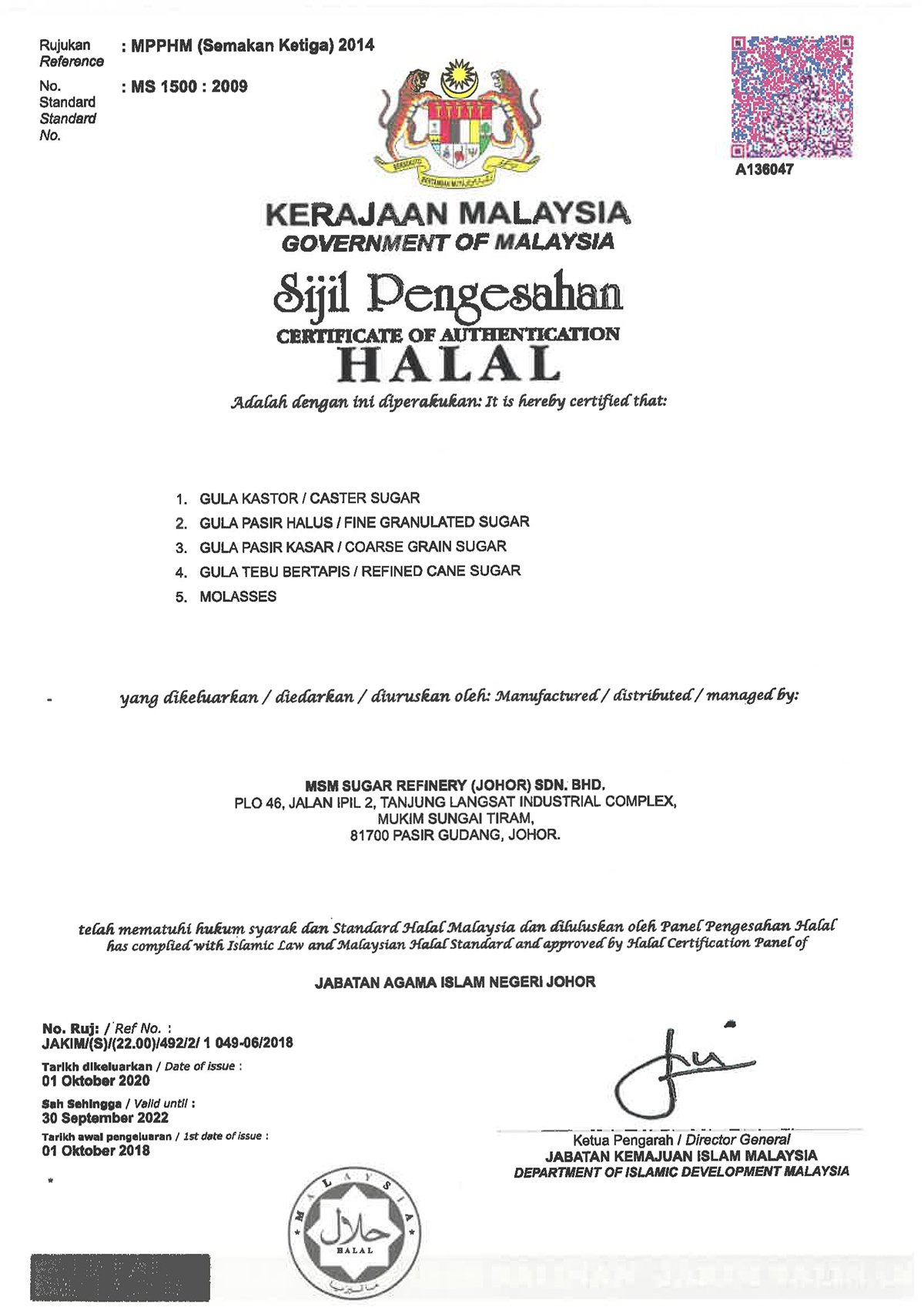 Quality Assurance MSM Malaysia Holdings Berhad Quality Assurance MSM Malaysia Holdings Berhad